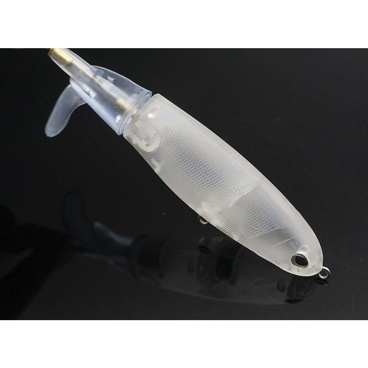 5PCS Unpainted Fishing Lure Blanks 32.06g 14.5cm with Special Eye Crankbait Baits Simulation Blank Body Clear Hard Baits Trout Salmon Minnow Lure Popper Lures Topwater Freshwater 130mmplopper