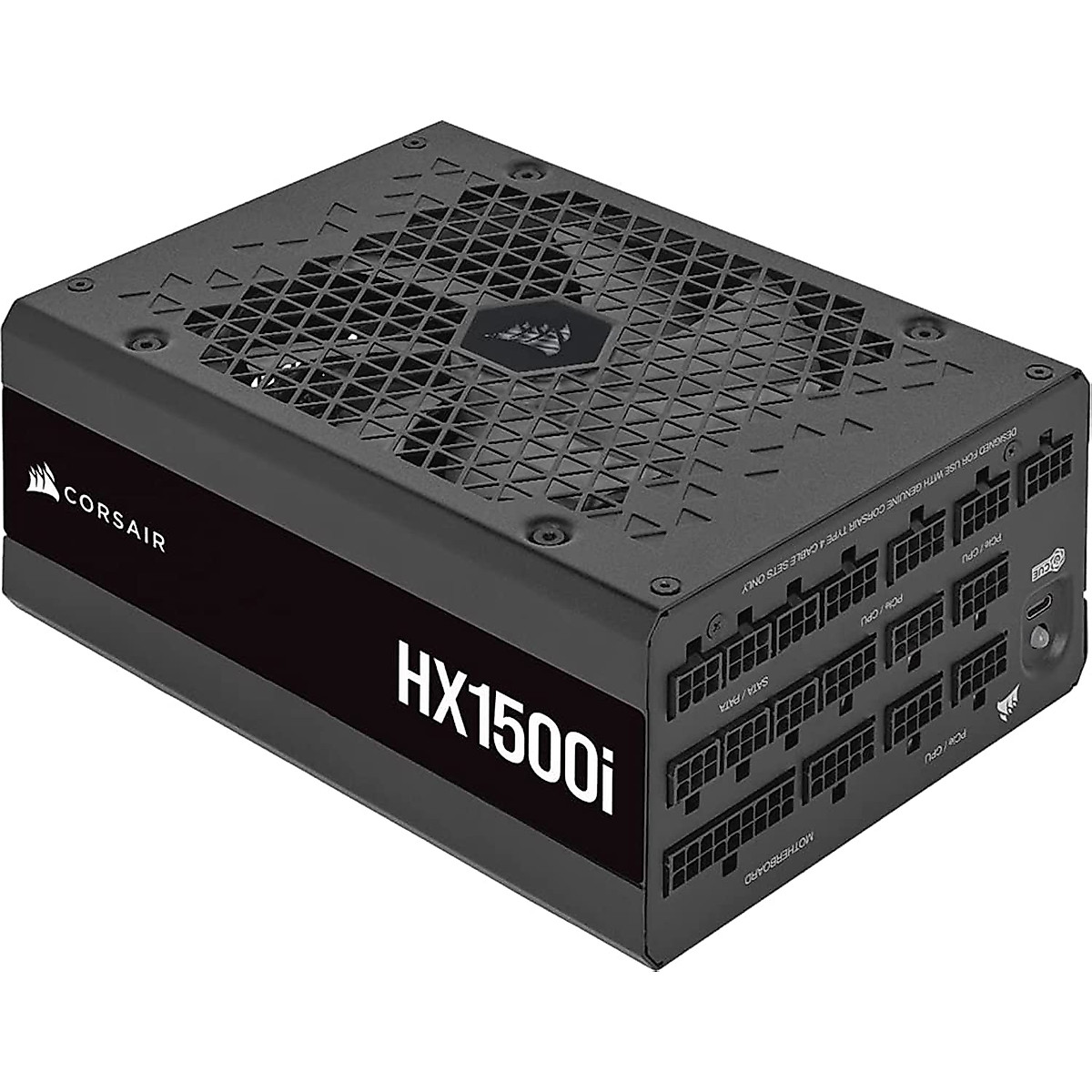 Corsair HX1500i Fully Modular Ultra-Low Noise ATX Digital Power Supply (Three EPS12V Connectors, 140mm Fluid Dynamic Bearing Fan, Zero RPM Mode, 80 Plus Platinum Efficiency) Black