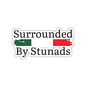 Teegarb Letter Blanket Sticker Decal Humorous Nationalistic Patriotic Nationalism Italia Lover Hilarious Patriotism Stickers for Laptop Car 6" × 6" / White