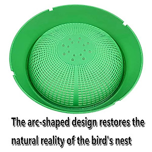SRRPSPIGEON Pigeon Nest Plastic Bird Nesting Bowls 4pc Bird Nest Bowl Breeding Hatching Nest for Pigeons, Quails, and Small Birds