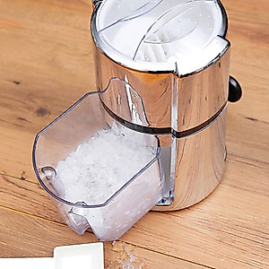KUYYFDS Ice Maker Crushed Ice,Shaved Machine,Crushed Maker,Shaved Machine,Portable Maker,Snow Cone Maker,ice Slushie Machine,Manual Plastic Beneficial, Gray Ice Cube Makers