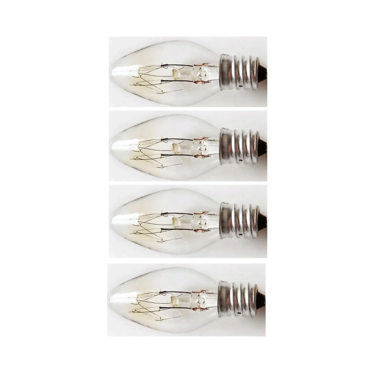 Clear Mini Night Light Bulb C7 Incandescent Soft White - 4 CT