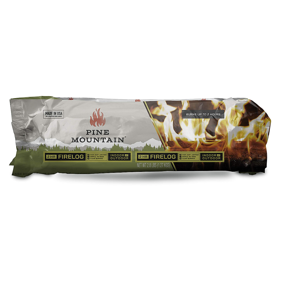 Pine Mountain 6PK 2HR Trad Fire Log, 6 Firelogs, 2-Hour Burn Time, 6 Count