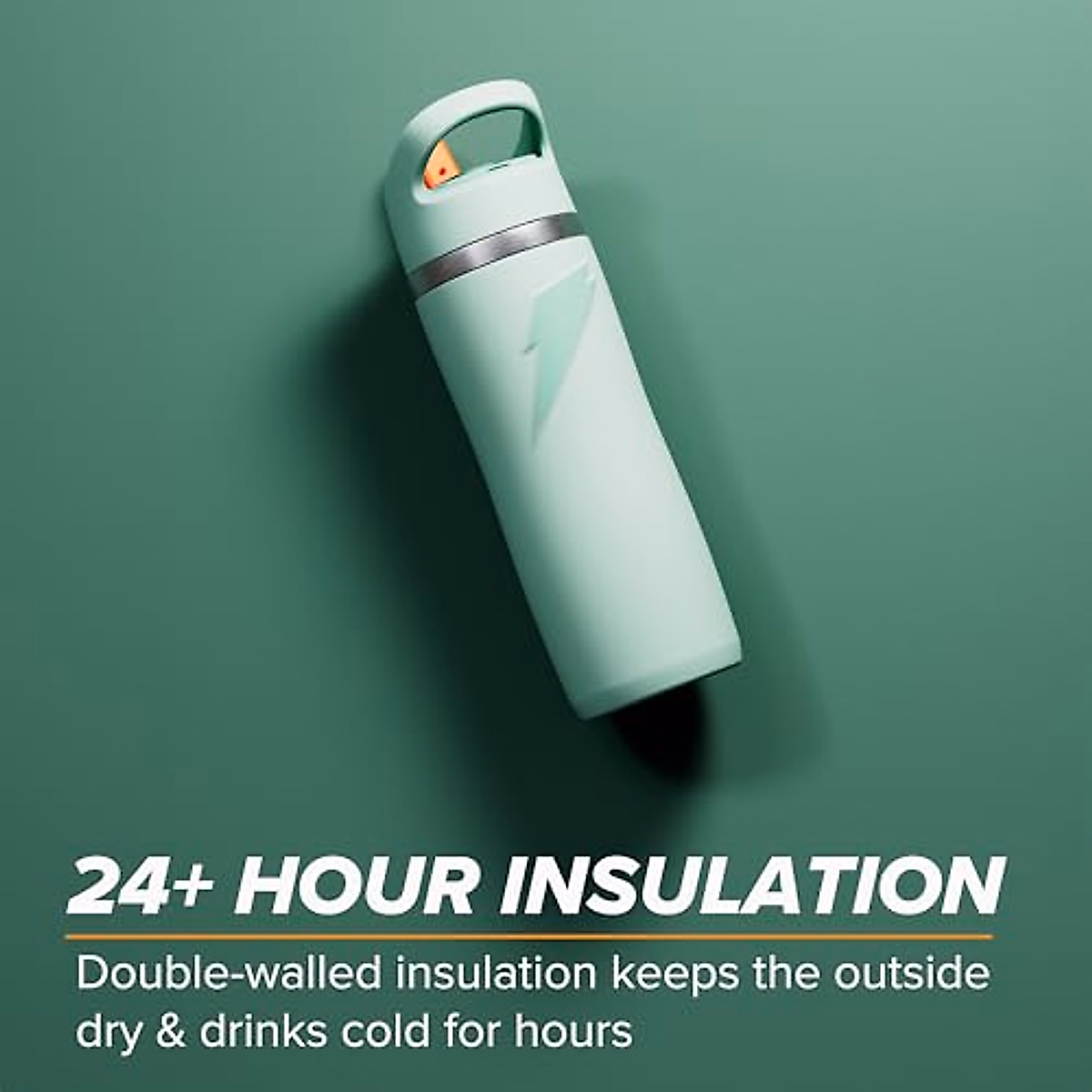 Gatorade 'Overtime' 22oz Stainless Steel Water Bottle, Straw Cap, Coral