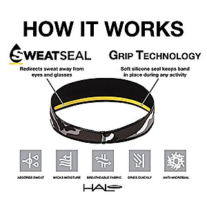 Halo Headband Standard Visor, White, One Size