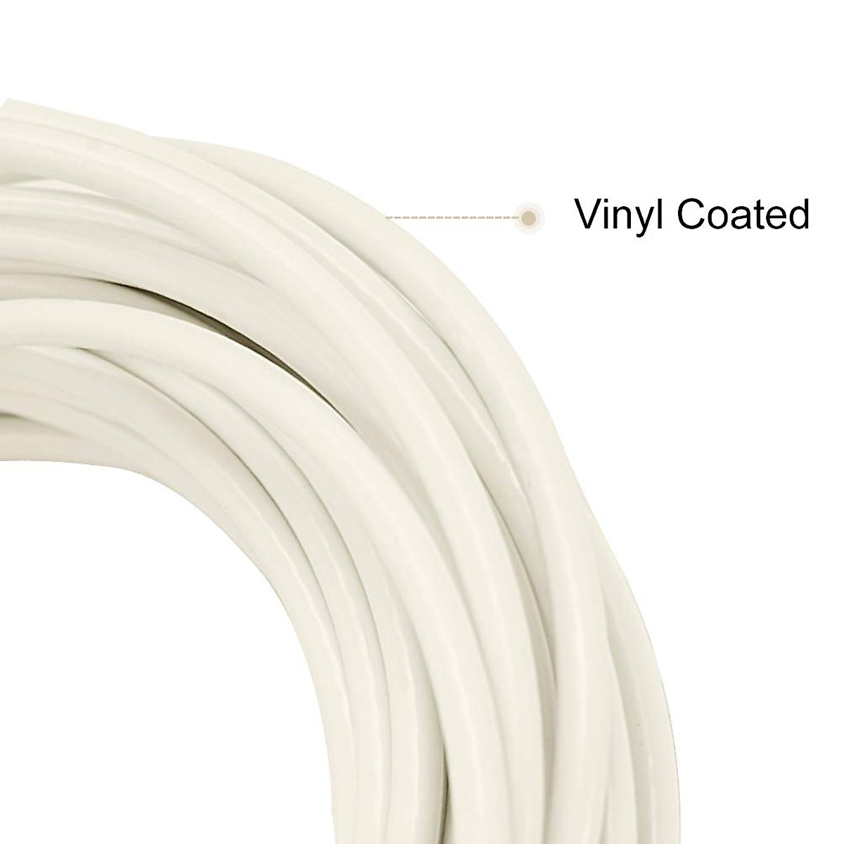 Aoneky 47ft 1/4'' Stainless Steel Replacement Tennis Net Cable