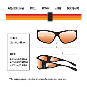 BluBlocker, Black Viper Sunglasses with Scratch Resistant Lens | Blocks 100% of Blue Light and UVA & UVB Rays | Gender Neutral - for Men, Women & Everyone | 2703K |