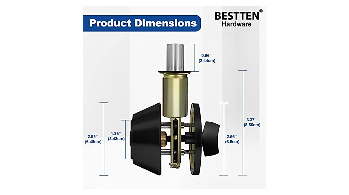 BESTTEN Deadbolt: Keyed Front & Garage Door Security