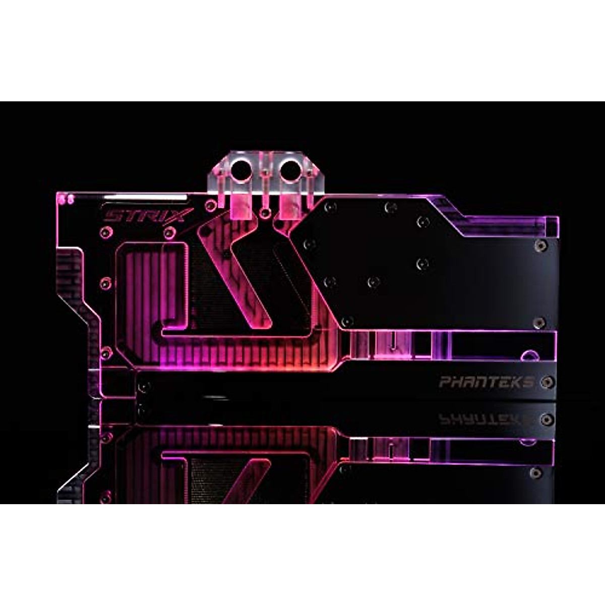 Phanteks (PH-GB2080TiAS_CR01) Glacier G2080Ti Strix GPU Full Waterblock for Asus ROG Strix RTX 2080/2080Ti - Nickel-Plated, Acrylic, Addressable RGB, Mirror Chrome