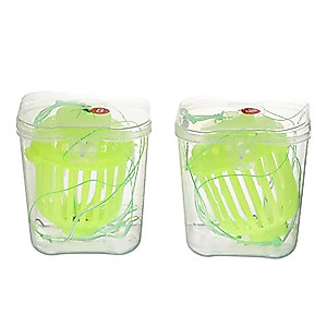 BESPORTBLE 2pcs Fluorescent Explosion Hook Lure Cage Carp Feeder Trap Fishing Hook Bait Feeder Trap Cage Fishing Bait Basket Lure Trap Hook Fishing Bait Hook Carp Fishing Feeder Bait Trap