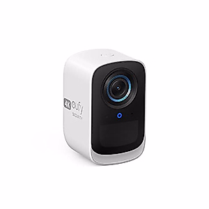eufy security eufyCam 3C Add-on Camera, Security Camera Outdoor Wireless, 4K Camera with Expandable Local Storage, Face Recognition AI, Spotlight, No Monthly Fee, Requires HomeBase 3
