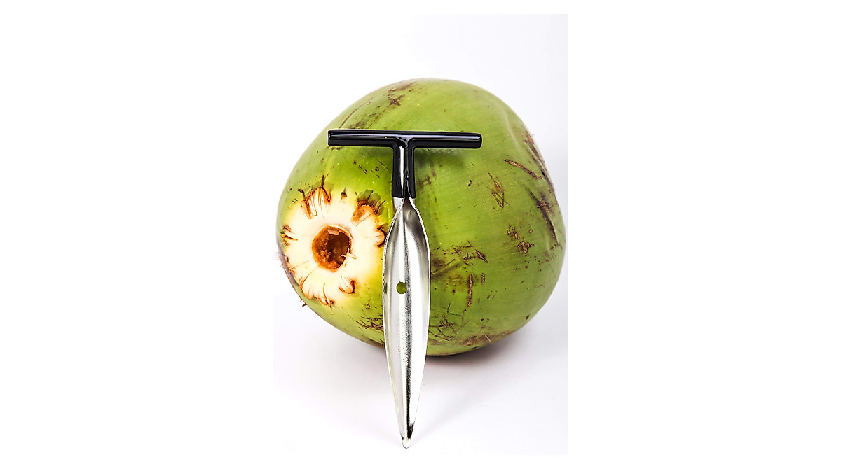 Ken's CocoMon Coconut Opener Tool - Safe & Easy for Green Coconuts