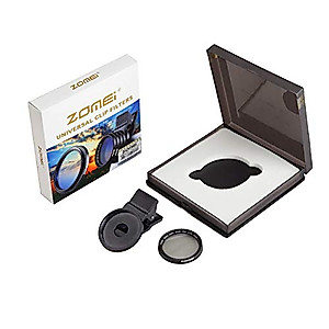 Zomei 37mm Professional Cell Phone Camera CPL Lens Filter with Clip for Galaxy S8 Android Smartphone