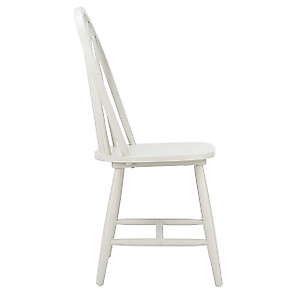 Safavieh Home Camden Farmhouse Off-White Spindle Back Dining Chair, Set of 2