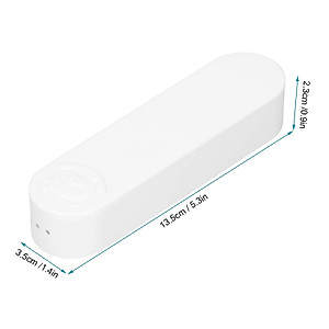 Haosie Cotton Swab Box, Q-Tip Swab Container Dispenser, Cotton Swab Holder with Cover for Makeup Countertop Bathroom Home Office(White)