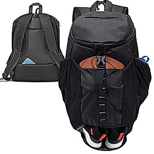 Athletico Basketball Bag - Large Basketball Backpack for Men & Women - Volleyball & Soccer (Black)