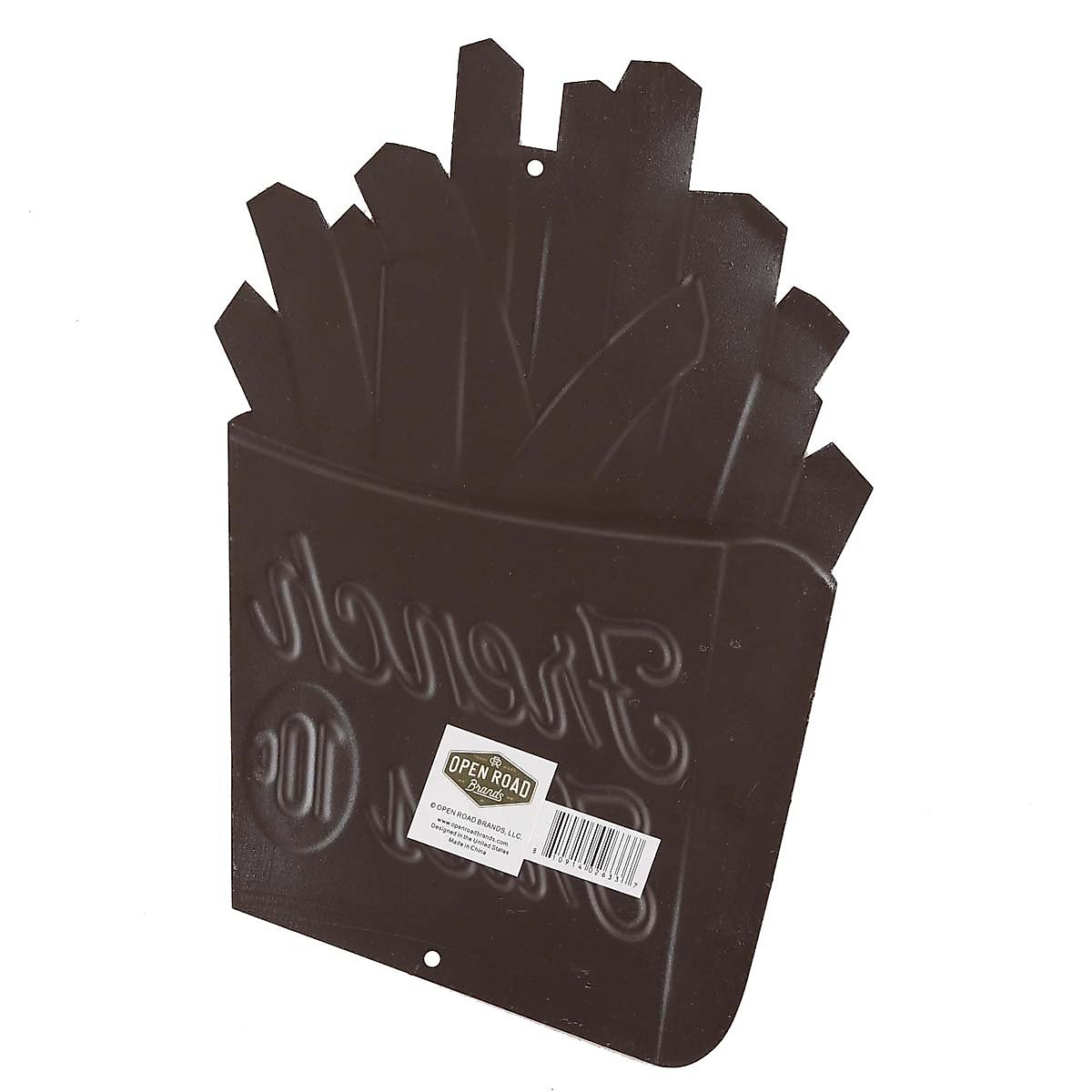 French Fries Embossed Metal Sign - Vintage Diner French Fries Sign for Kitchen or Man Cave