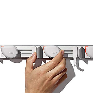 OXO Good Grips Wall-Mounted Mop and Broom Organizer