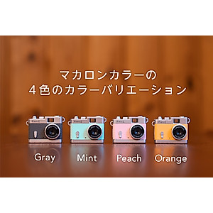 Kenko 144312 Pieni II Digital Toy Camera, Gray, Key Holder Set, 1.31 Megapixels, Photo & Video Capability, Micro SD Card Slot