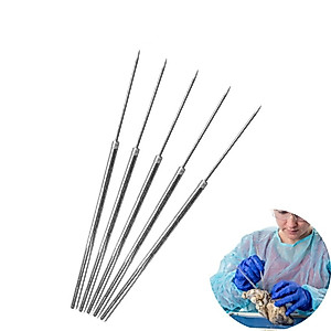 20pcs Straight Dissecting Needles, Stainless Steel Single Ended Micro Fine Precision Probe Teasing Needles Micro Fine Anatomy Pins for Students Lab Specimen Dissecting Biology Class Science Experiment