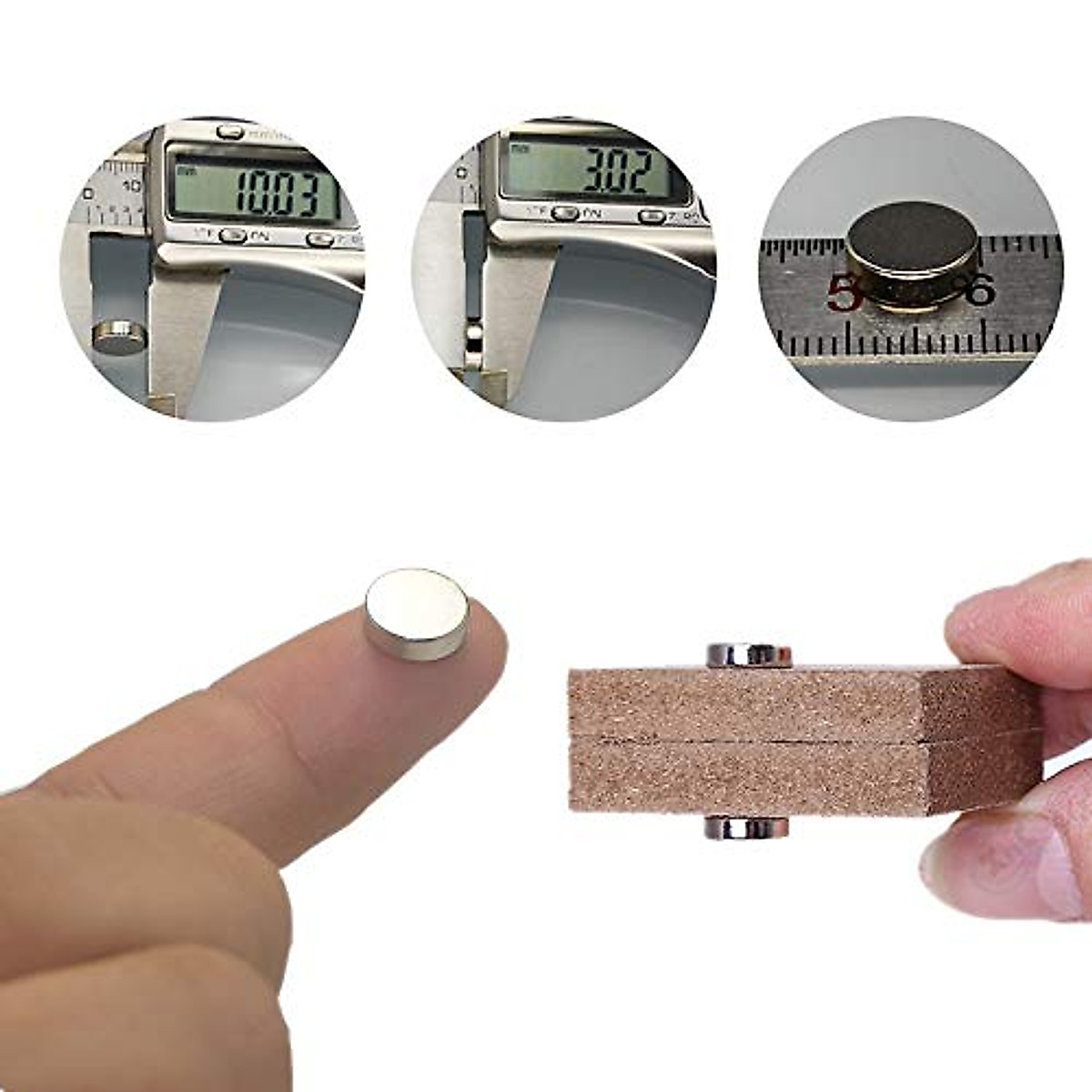 36PCS Refrigerator Magnets Fridge Magnet - Premium Brushed Nickel Fridge Magnets,Round Magnets,Office Magnets by A AULIFE