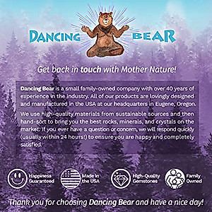 DANCING BEAR Selenite Sticks Wands Bulk (17-20 pcs) 1.5-2 inch L X .25-.5" W Each, Bonus: Free Black Tourmaline & ID Card, Reiki, Chakra, Healing, Protection Grids, Good Luck, Positive Energy, Brand