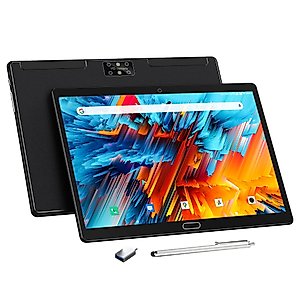 ANTEMPER Tablet 10.1 Inch Android 10 Tablets with 4G RAM, 64GB Storage, Octa-Core Processor, 4G Phone, 13MP Camera, Bluetooth, WiFi, GPS, Dual Sim Card Slot, HD Touchscreen, (Black)