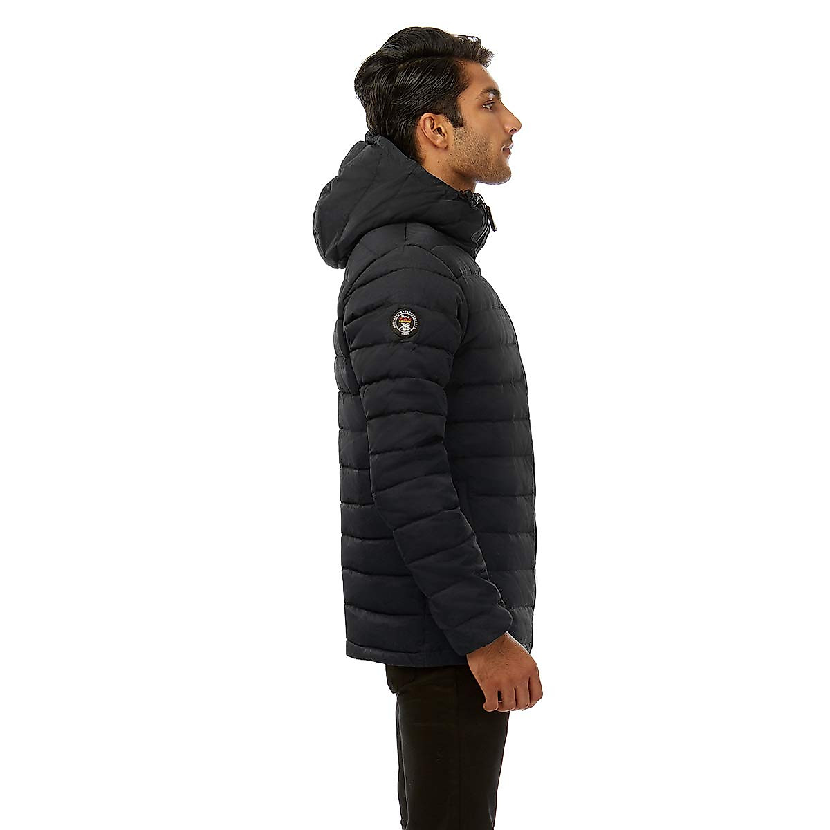 Triple F.A.T. Goose Men's Logan - Puffer Jacket Men With Hood - Down Jacket Men - Mens Winter Jackets - Bubble Coat (Medium, Black)