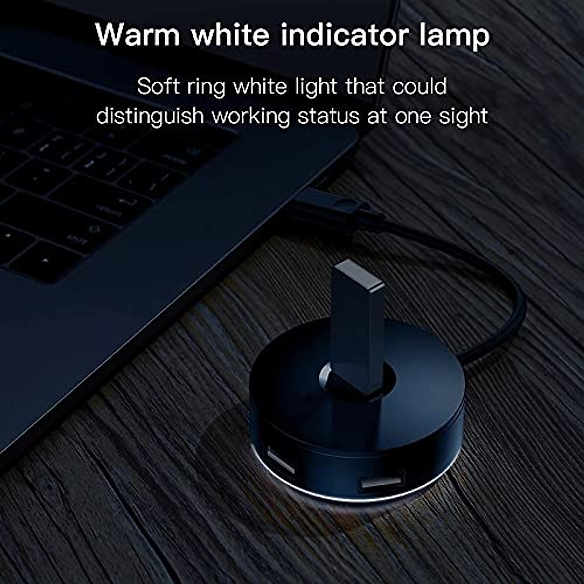 CUJUX USB HUB USB 3.0 USB 2.0 USB C HUB HUB 4 Port Computer Accessories USB Adapter (Color : White)