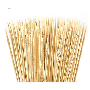 The Ultimate Marshmallow Roasting Sticks Premium Bamboo Extra Long 36 Inches 5MM Thick Heavy Duty Wooden Skewers Perfect for Smores Hot Dogs Kebab Campfire Fire Pit Camping Cooking 110 Pieces Safe