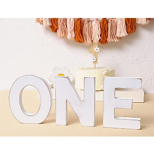 Wooden One Letter Sign for 1st Birthday - Wooden One table centerpieces, 1st Birthday Decorations, One standing Letters for 1st Birthday, First Birthday Photo Shoot Prop