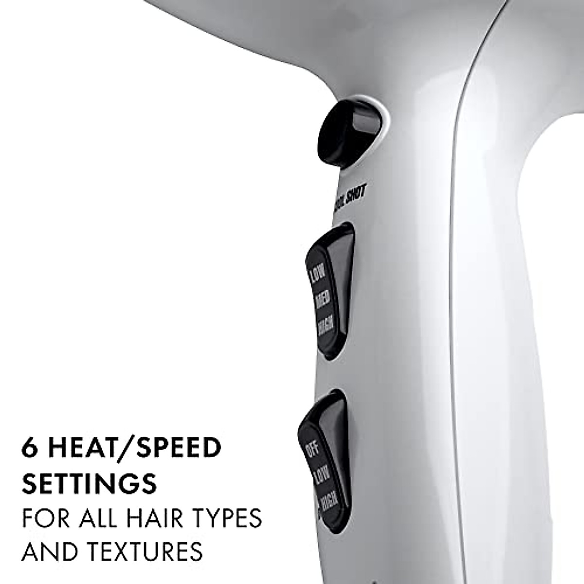 HOT TOOLS Pro Artist Tourmaline 2000 Turbo Hair Dryer, White