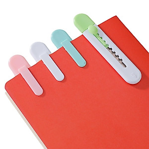 8 pcs Box Cutter Retractable Utility Knife Cardboard Box Package Opener,Paper Cutting DIY Crafts,Aesthetic Box Cutter For Women Or Office Daily Use