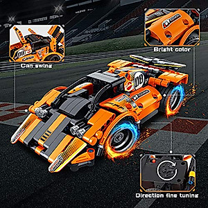 VATOS STEM Building Toys for Kids - 2-in-1 Tech Remote Control Car Building Kits | RC Racing Cars Building Bricks & Construction Vehicle Engineering Kits Toys for Boys Girls Aged 6 7 8 9 10 11 12+