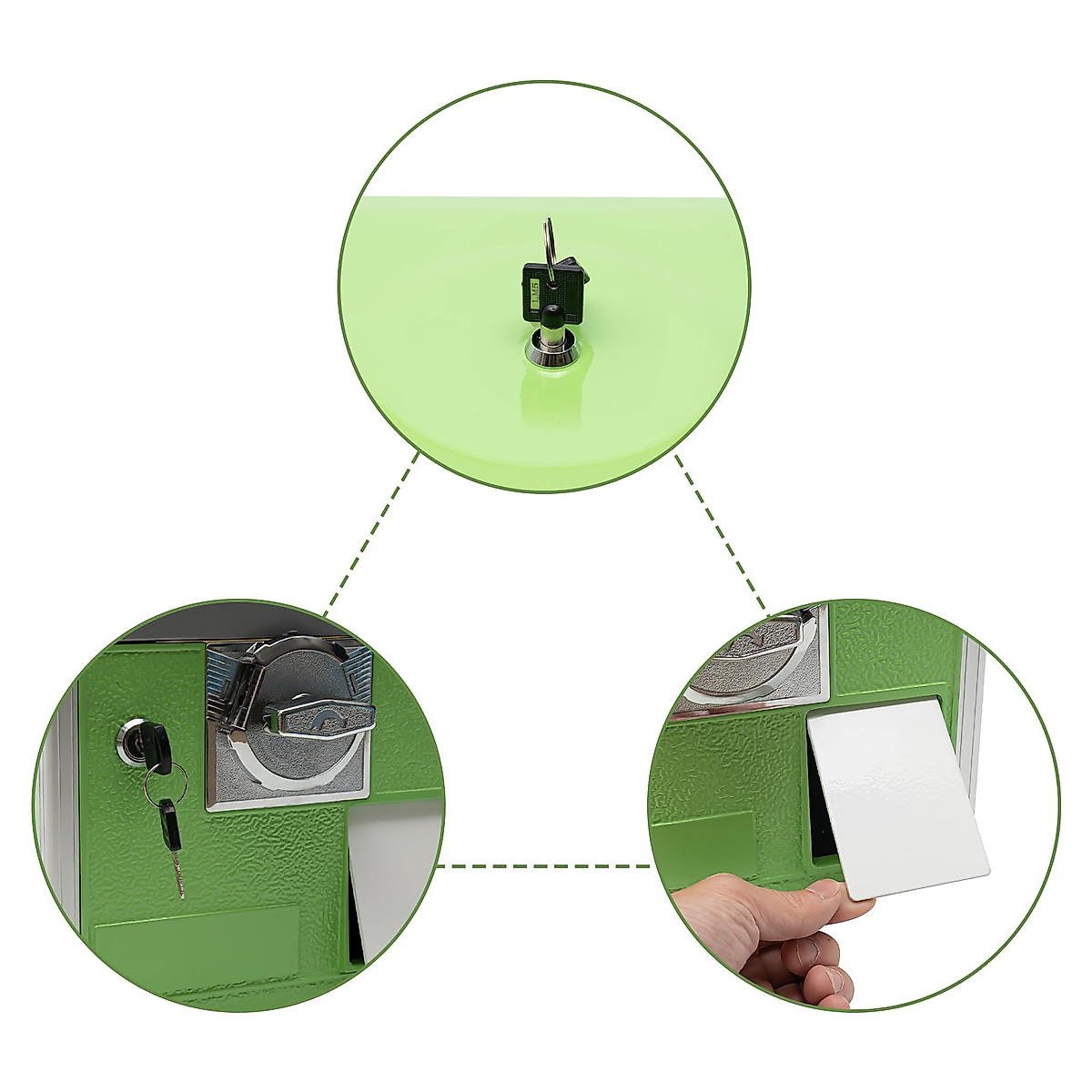 CNCEST Vending Machine, 20.87" Height Candy Gumball Machine, Huge Load Capacity Gumball Bank, Candy Vending Machine for 1.77-1.97in Gadgets, for Game Stores and Retail Stores (Green)
