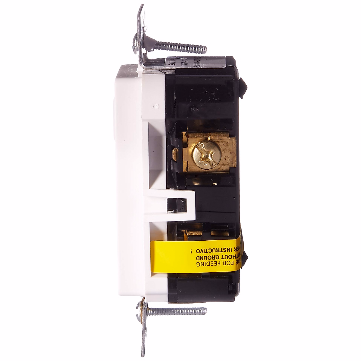 Leviton GFPL2-PLW 20A-125V Extra-Heavy Duty Industrial Grade Pilot Light Tamper-Resistant Self-Test GFCI Receptacle, 20-Amp, White,