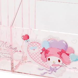 Sanrio 055913 My Melody Glitter Clear Cosmetic Organizer