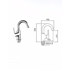 SJQKA-Faucet Single, single hole hot and cold basin faucet, rotary wash basin, washbasin, water tap