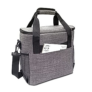 CHELVVG Coffee Maker Travel Carrying Bag Compatible with Keurig K-Mini or K-Mini Plus, Single Serve Coffee Brewer Waterproof Portable Storage Bag with Extra Pockets (Bag Only)