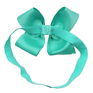 CÉLLOT Baby Girls Headbands Grosgrain Ribbon 4.5" Hair Bows Headband Big Bow Hair Bands for Toddler Pack of 40