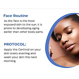 Uplifting Skin Certinol Serum - Anti-Aging Cream with Glycolic Acid, 3D Ceramide & Retinol, Firming & Tightening Moisturizer, 1.7oz