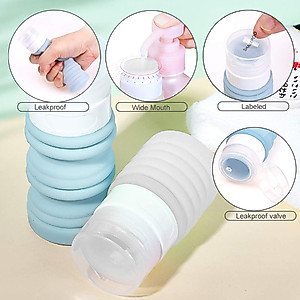 INNERNEED Collapsible Travel Size Bottles Portable Refillable Containers for Toiletries Shampoo Lotion Soap, Leak-Proof and TSA Approved, Ideal for Travel, Gym, Camping (Pack of 4)