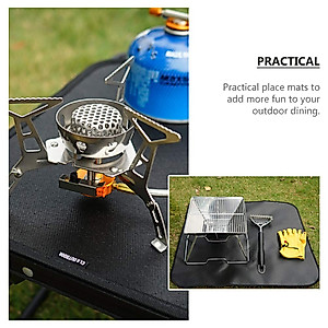 VICASKY Fire Pit Mat Square Fireproof Firepit Pad Heat Resistant Wood Shield Concrete Floor Grass Patio Mat Deck Protector for Under Grill Stove Chiminea