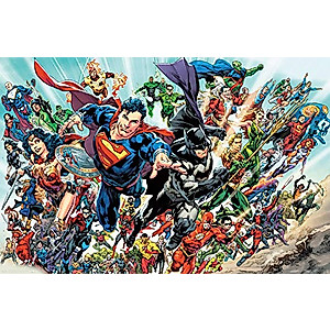 Trends International DC Comics-Justice League Rebirth-Group Wall Poster, 22.375" x 34", Unframed Version, Bedroom