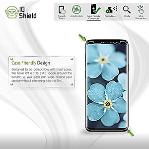 IQShield Screen Protector Compatible with Galaxy S9 (2-Pack)(Case Friendly)(Ultimate Version 2) Anti-Bubble Clear Film