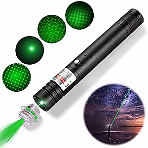 Green Laser Pointer High Power, Long Range High Power Laser Pointer, Rechargeable Pointer , Strong Lazer Pointer for Teaching Outdoor Hunting USB Rechargeable Laser Pointer Pen