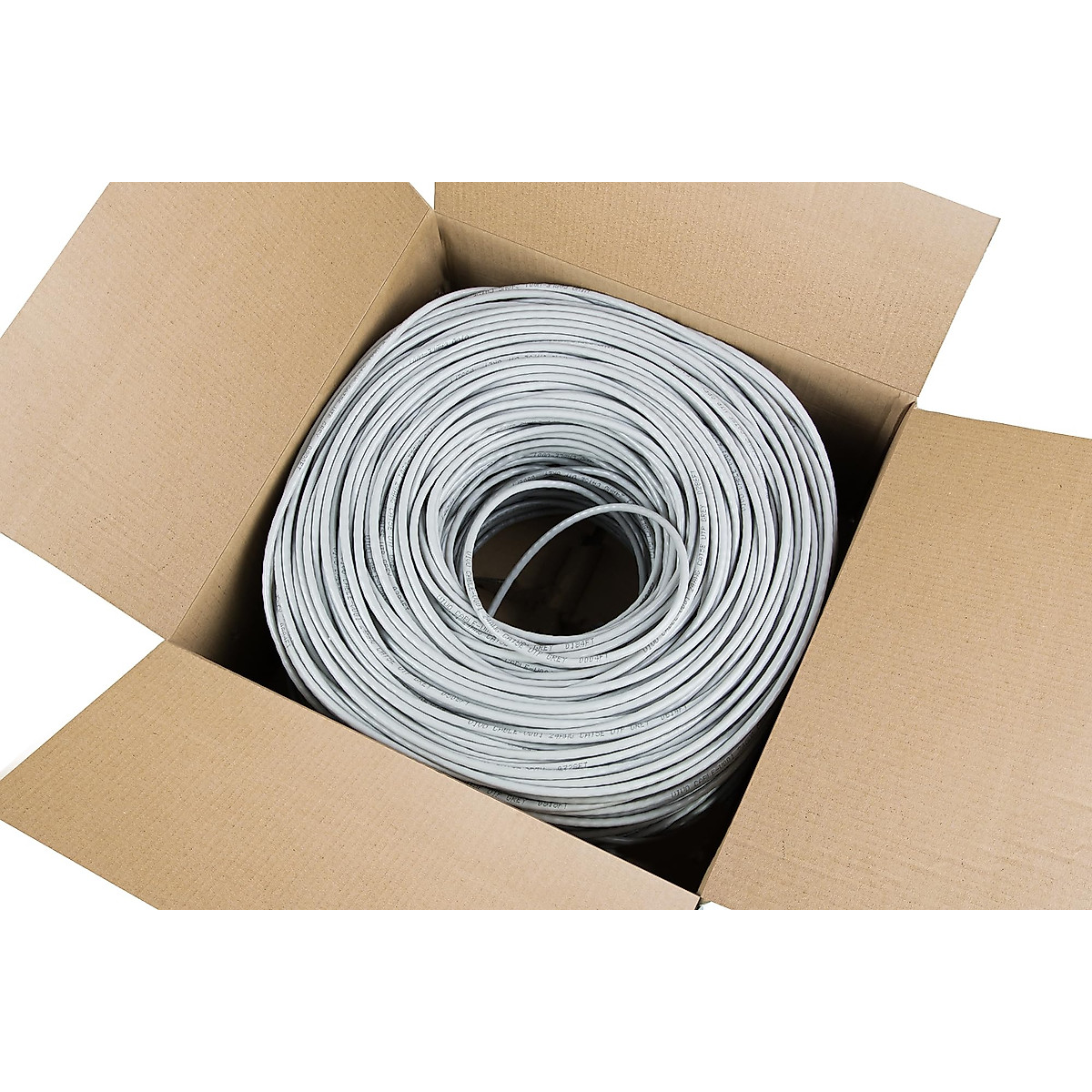 VIVO Gray 1,000ft Bulk Cat5e, CCA Ethernet Cable, 24 AWG, UTP Pull Box, Cat-5e Wire, Indoor, Network Installations CABLE-V001