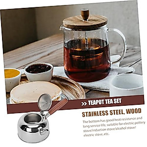 LABRIMP 2 Pcs Kettle Electric Coffee Espresso Maker Japanese Tea Pots Vintage Tea Cups Tea Pots for Loose Tea Coffee Mixer Electric Tea Maker Turkish 304 Stainless Steel