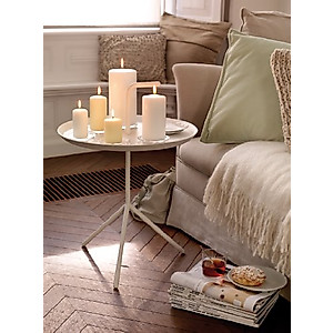 BOLSIUS Set of 12 Ivory Pillar Candles - 2.25-x3-inch Unscented Candle Set - Dripless Clean Burning Smokeless Dinner Candle - Perfect for Wedding Candles, Parties and Special Occasions