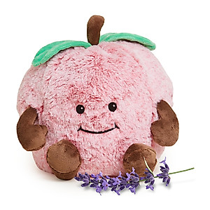 warmies Microwavable & Weighted Stuffed Animals, Red Apple - Heated Stuffed Animal Plushie for Warmth & Comfort - Cute Soft Plush Toys for Adults & Children (Boys, Girls, Babies & Toddlers)